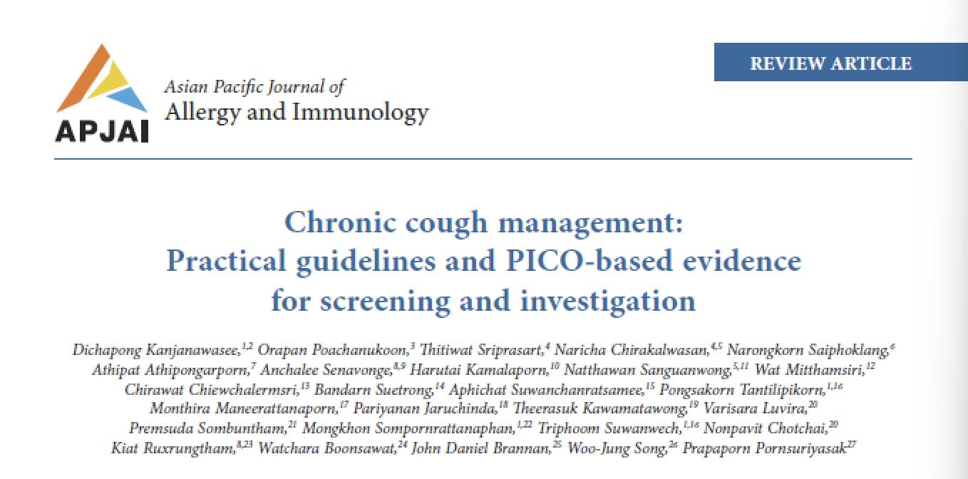 AP-191124-1976 Chronic cough management-Practical guidelines and PICO ...
